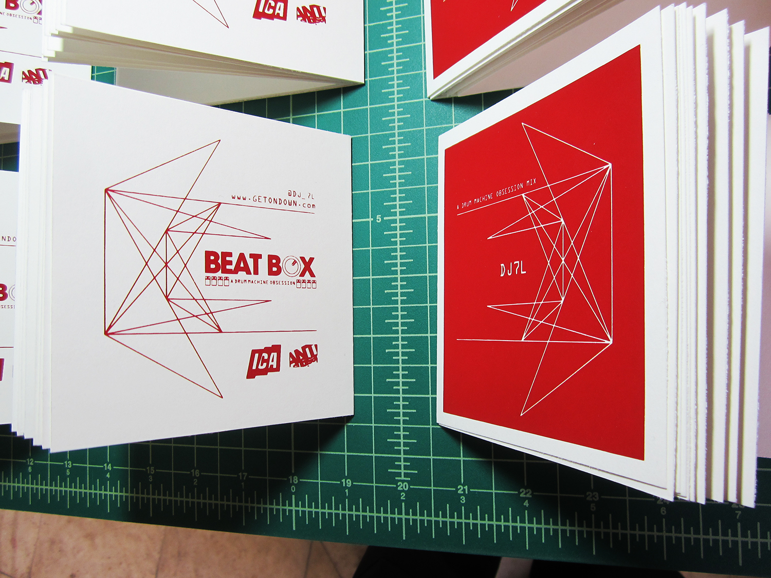 Print design for DJ7L's Beatbox mixtape - AntiDesigns