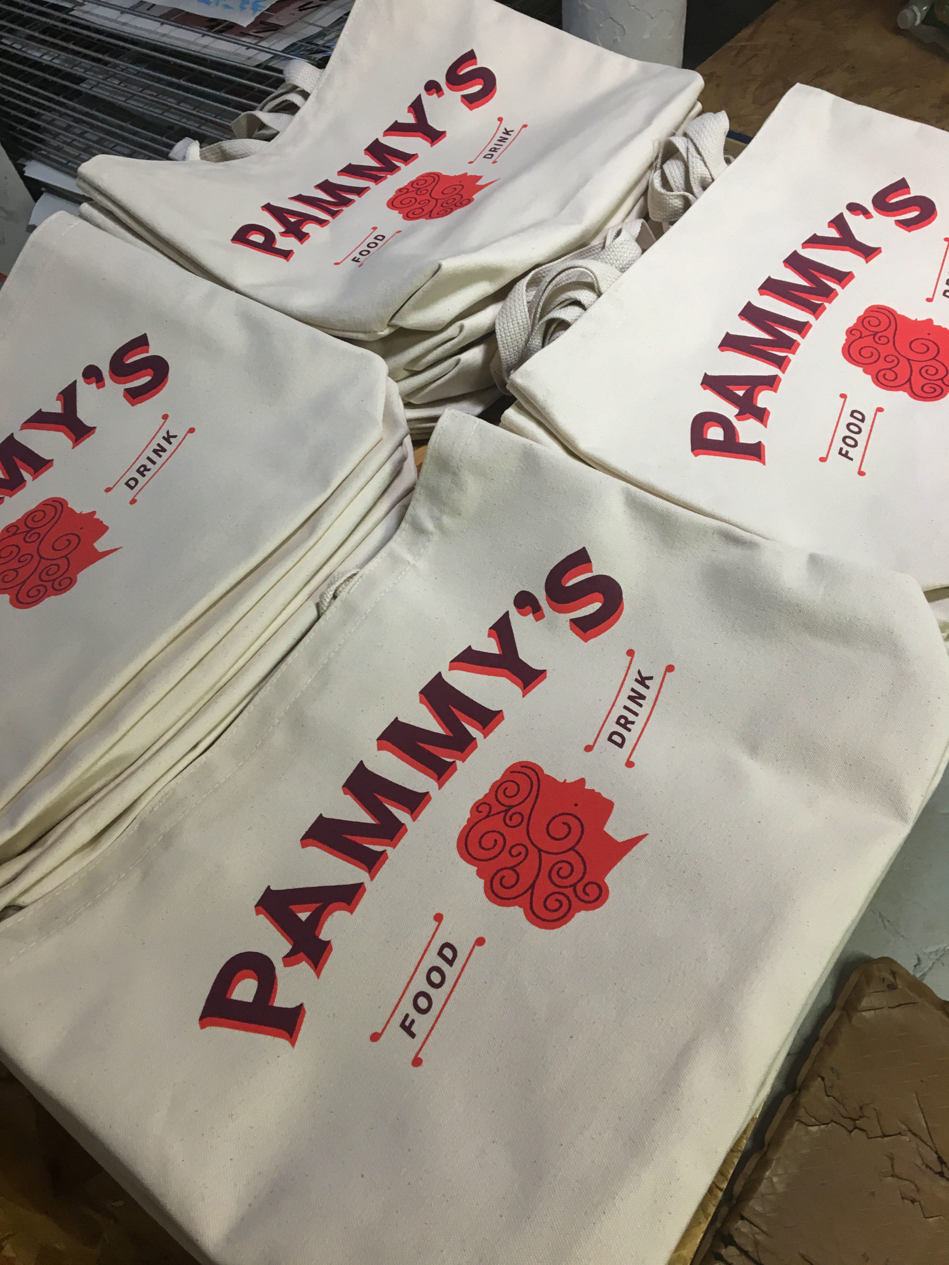 Screen printed tote bags - AntiDesigns Boston Massachusetts